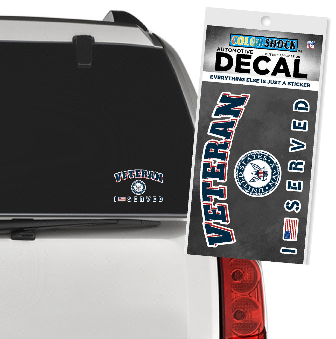 U.S. Navy Veteran Gear: Navy Veteran I Served Decal | Armed Forces Gear
