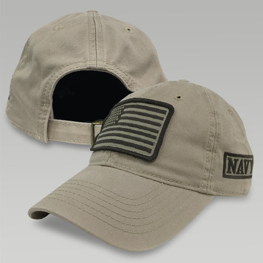 Navy Patch Flag Hat (Khaki)